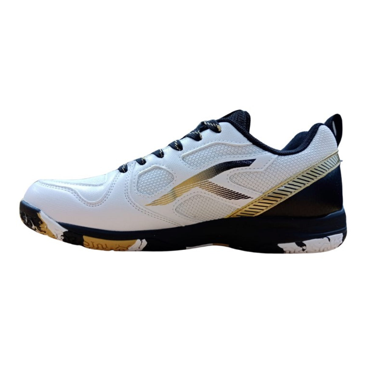 HUNDRED Battle Badminton Shoes (White/Gold/Black) – JuegoSports.PH